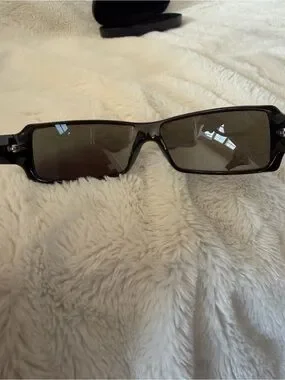 Gucci | Accessories | Vintage Gucci Y2k Rectangular Wrap Sunglasses ...